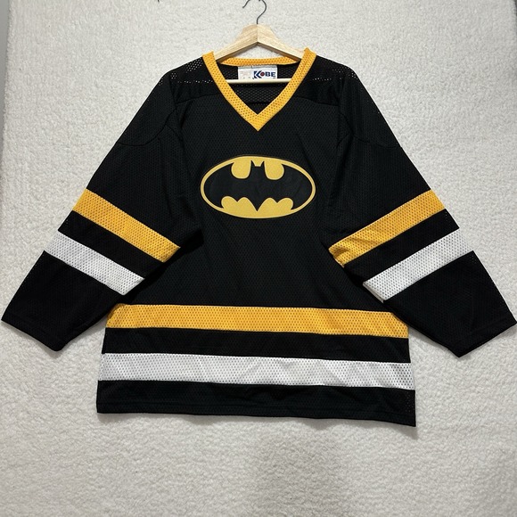 Shirts | Vintage 8s 90s Kobe Brand Batman Superhero Hockey Jersey Dc ...